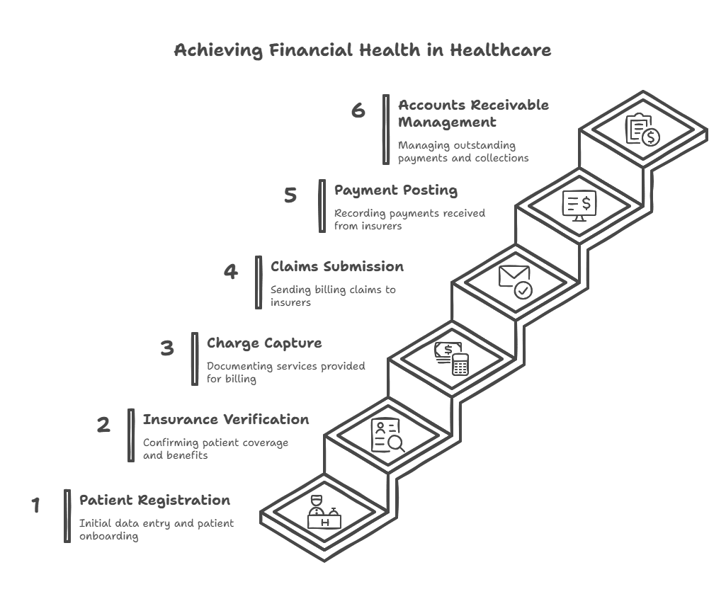Revenue Cycle Management Steps - Healthcare Outsourcing Services (BPO)