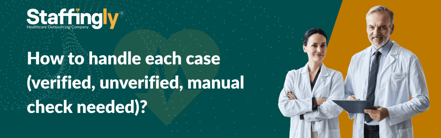 handle verified unverified manual insurance checks